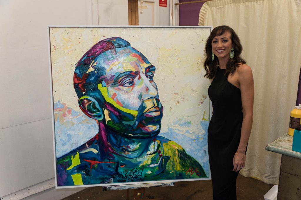 Young Artist Is Selected To Paint Adam Goodes After Bumping Into Him In ...